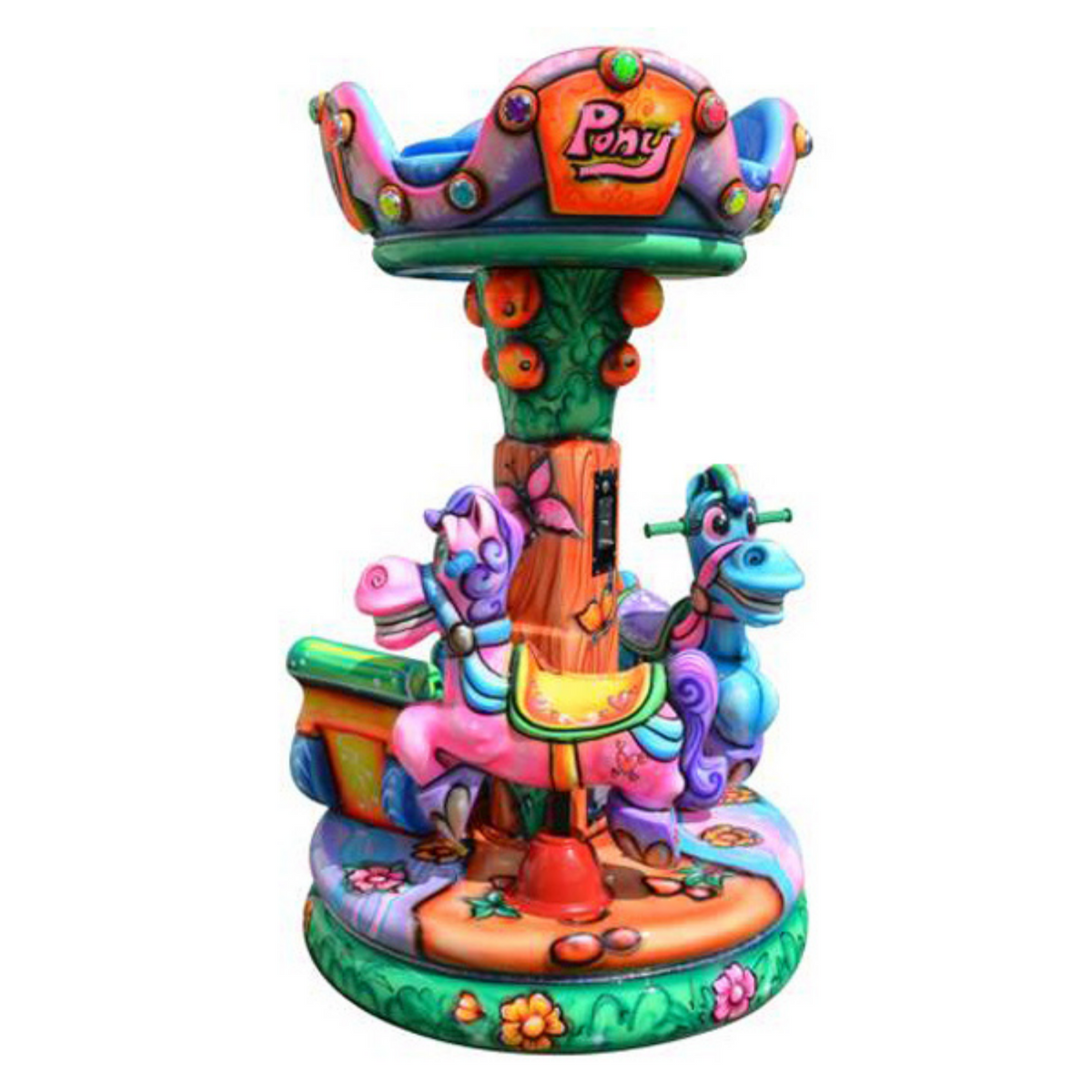 MINI CARROUSEL PONEY - Manèges à pièces automatiques pour enfants - Ki ...